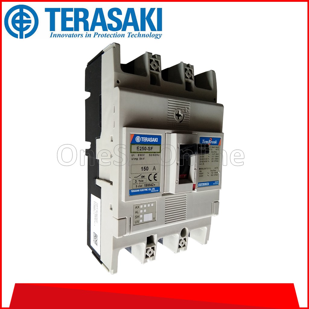 TERASAKI MCCB,3P 25KA 125A/150A/175A/200A/225A/250A,(E250SF-3P) | Shopee Malaysia