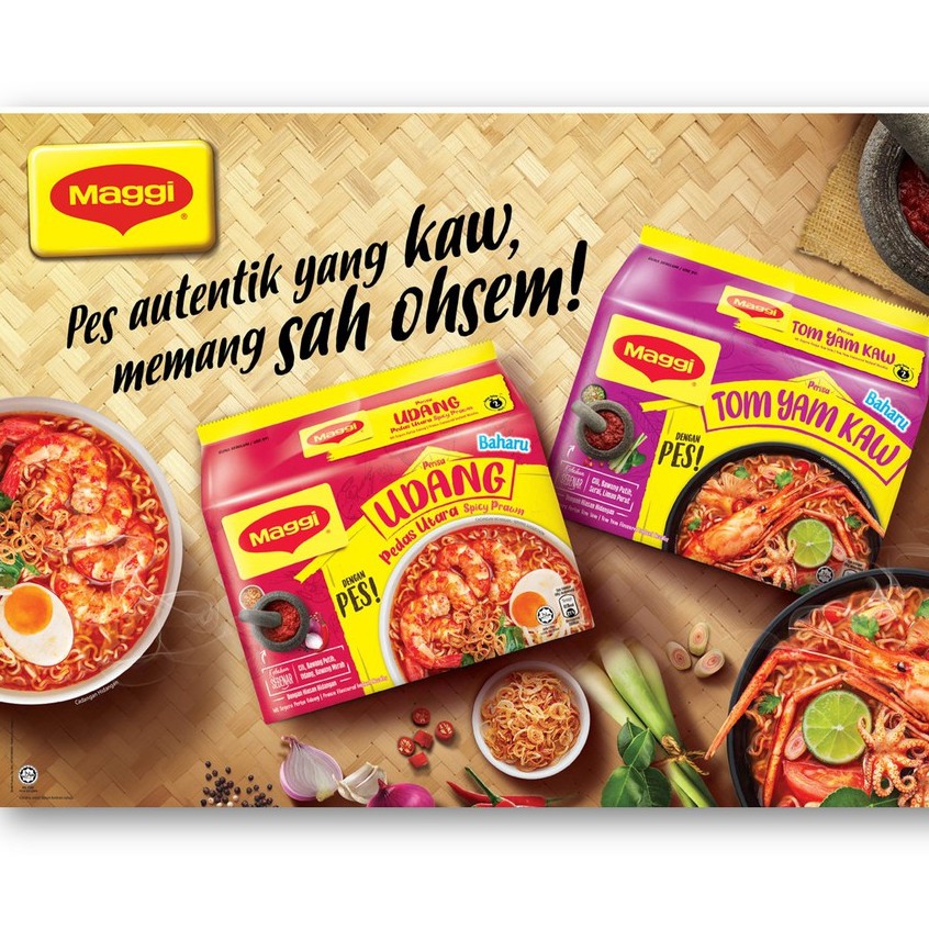 Maggi Udang Pedas Utara (5x89g) / Maggi Tomyam Kaw (5x88g) | Shopee ...