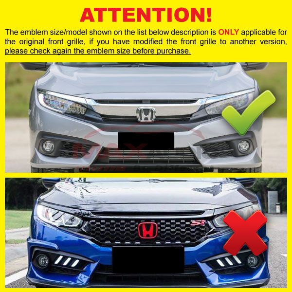HONDA Genuine TYPE-R Front Rear Steering Red Black Chrome Premium ...