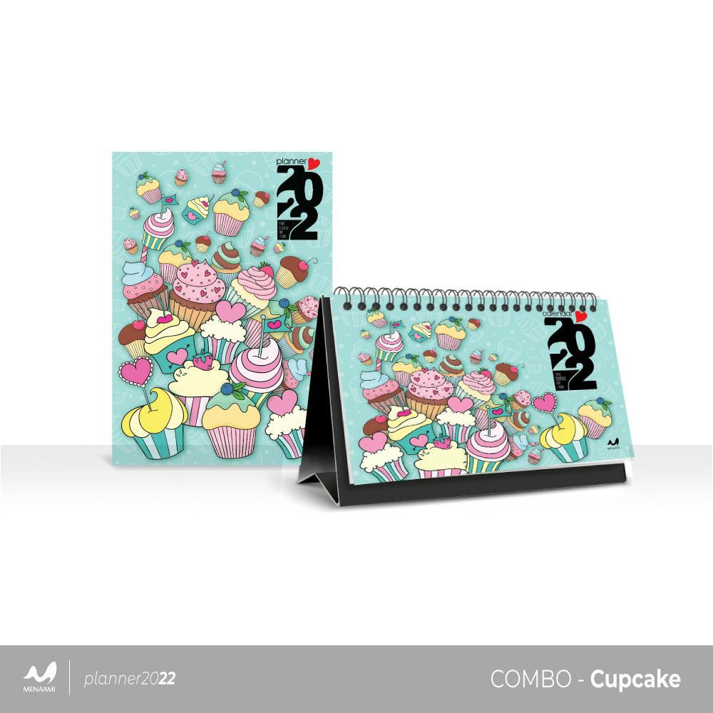 [ COMBO SET ] PLANNER BOOK 2022 + CALENDAR 2022 - 12 BEAUTIFUL DESIGN # ...