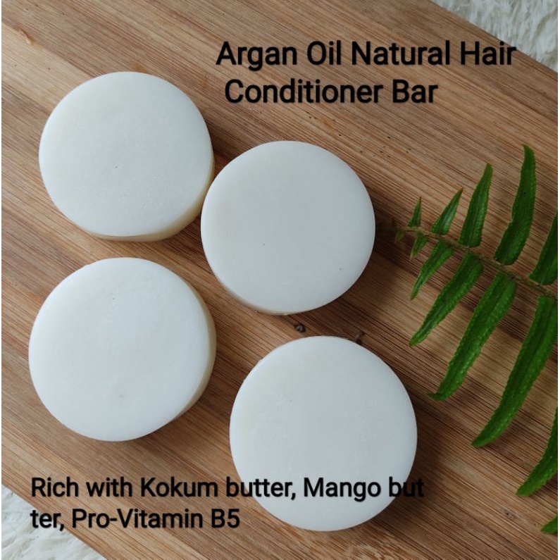 Solid Hair Conditioner|Natural Rice protein Conditioner Bar | Argan oil ...