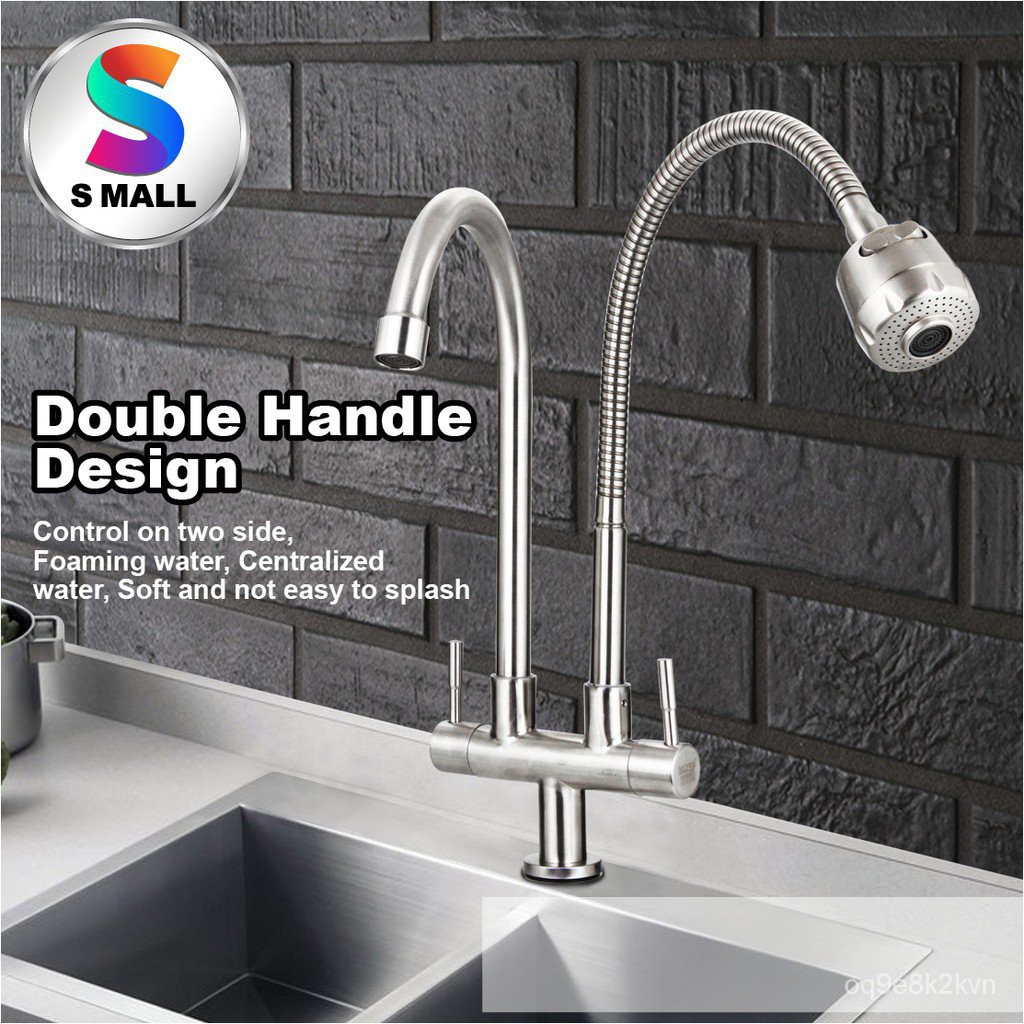 MCPRO PLUS Stainless Steel SUS304 Faucet PILLAR Double Handle Universal ...