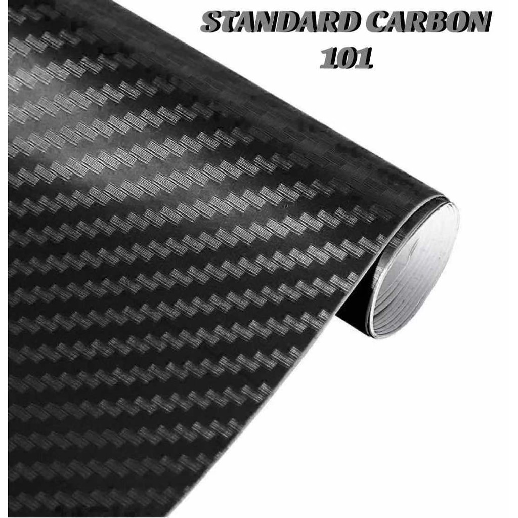 2D 3D 5D 6D CARBON FIBRE STICKER DIY Flat Black Karbon Tinted Kereta ...