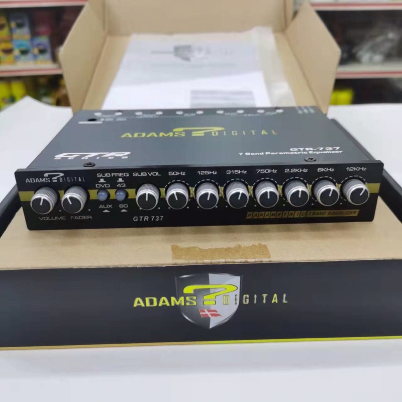 Adams Digital GTR Series 7Band Pre Amp GTR707 GTR737 car audio system ...