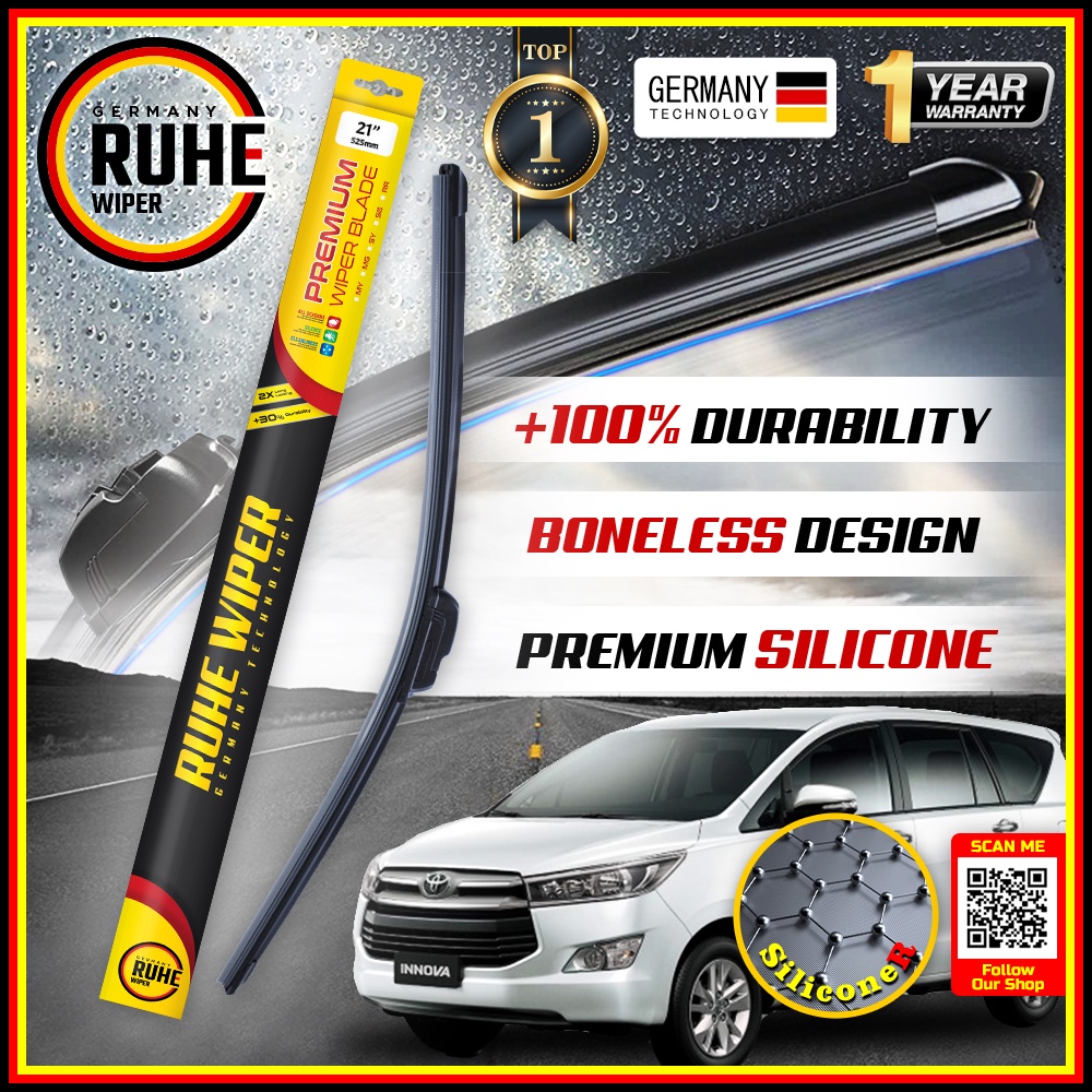 Toyota Innova 2017 - Original Soft Silicone Car Wiper Premium Quality ...