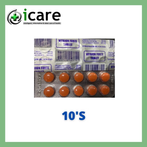 VITBION FORTE TABLET 1 STRIP ( 10'S ) EXP DATE : 08/2027 | Shopee Malaysia