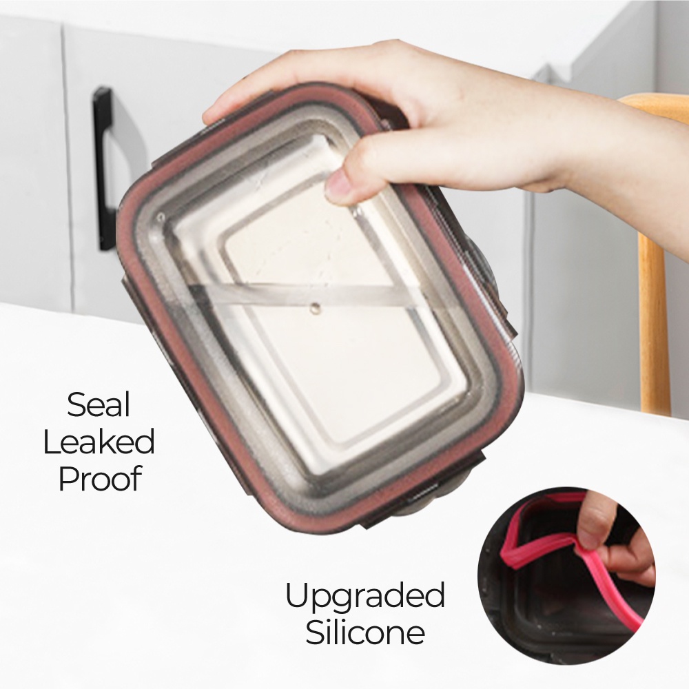 [Kingsman] MicrowaveFree 304 Stainless Steel Thermal Insulated Bento ...