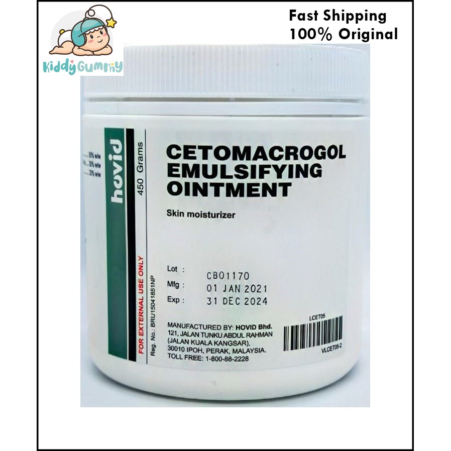 Cetomacrogol Emulsifying Ointment Hovid 450G | Shopee Malaysia