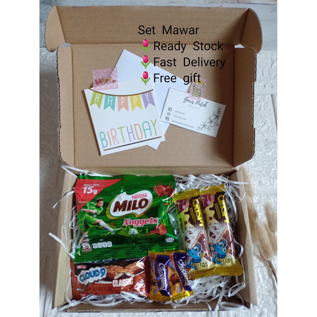 (READY STOCK) SET MAWAR SUPRISE GIFT BOX / BIRTHDAY GIFT BOX/SUPRISE ...