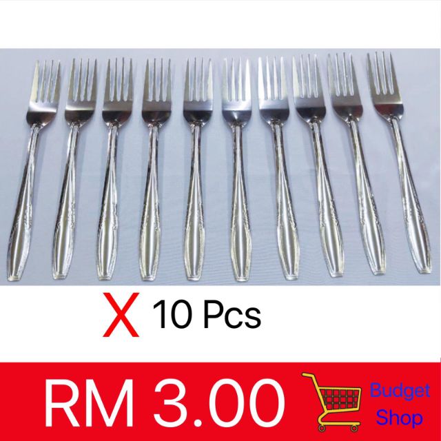 🔥FORK SET (10pcs) dinner,lunch | Shopee Malaysia