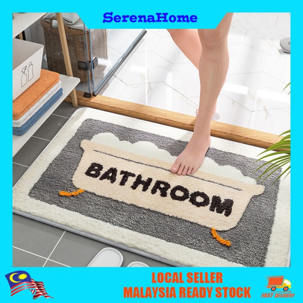 floor mat kitchen carpet bulu permaidani alas kaki bathroom mat carpet ...
