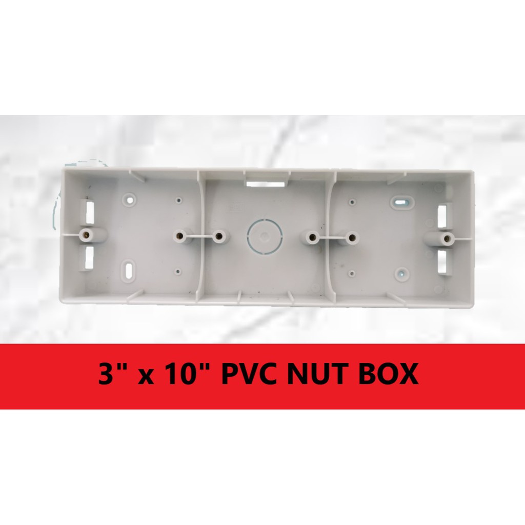 3"x10" PVC NUT BOX SURFACE TYPE/KOTAK SWITCH/KOTAK SOCKET | Shopee Malaysia