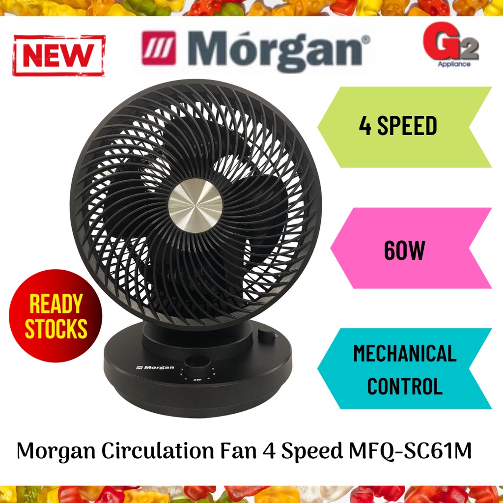 Morgan Circulation Fan 4 Speed MFQ-SC61M (READY STOCK) | Shopee Malaysia