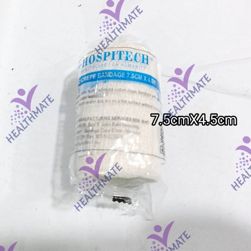 HOSPITECH Elastic Crepe Bandage (5CM / 7.5CM / 10CM / 15CM) x4.5 Meter | Shopee Malaysia