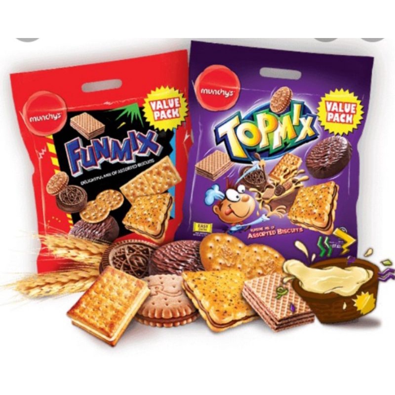 Munchy's Assorted Biscuit Big Value 1KG (Funmix/Topmix) | Shopee Malaysia