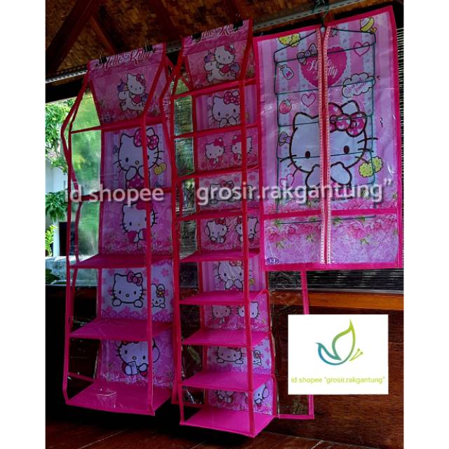 1 package Hanging rack organizer set 3 in 1 rack for bags, shoes ...