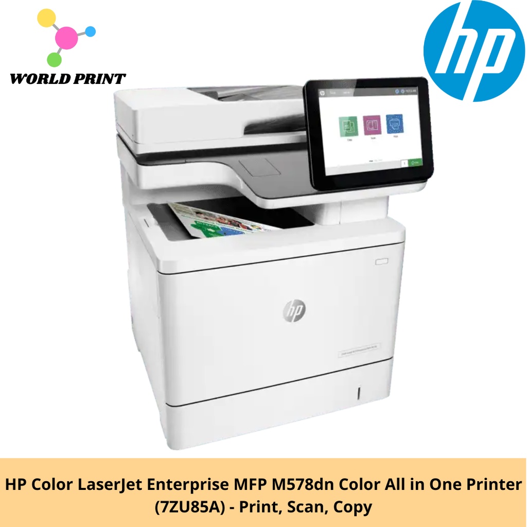 HP Color LaserJet Enterprise MFP M578dn Color All in One Printer ...