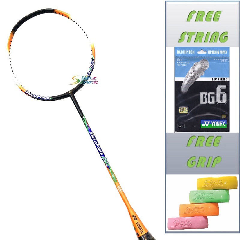 Yonex Muscle Power 22 Light Badminton Racket ( Free Yonex BG6 String ...