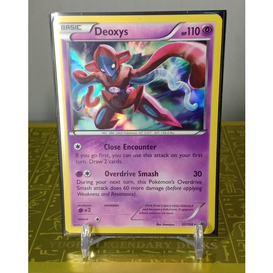 Pokemon TCG | Grade A | Deoxys (33/108) Holo Rare (EN Version) | Shopee ...
