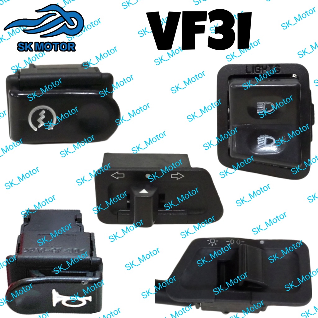 SYM VF3 VF3I 185 Button Starter Horn Hi Low Signal On Off Cover Switch ...