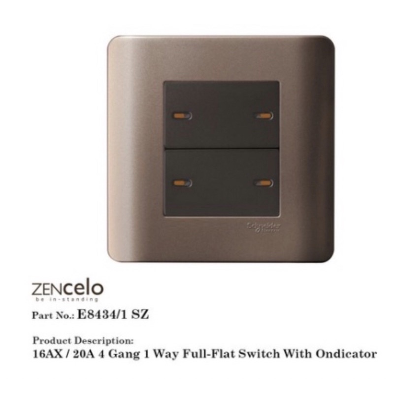 SCHNEIDER ZENCELO SERIES SILVER BRONZE SWITCHES & SOCKETS [FULL RANGE ...