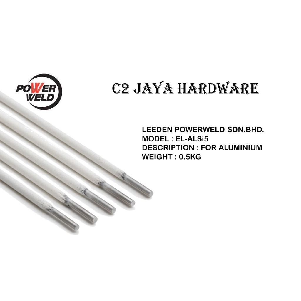 POWER WELD [ EL-ALSi5 / E4043 ] 2.6 MM / 3.2 MM Aluminium Electrode ...
