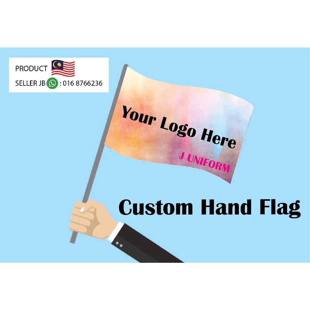 Custom print Hand flag/ Hand Flag Pole/ Hand Flag Stick/ Hand Wave Flag ...