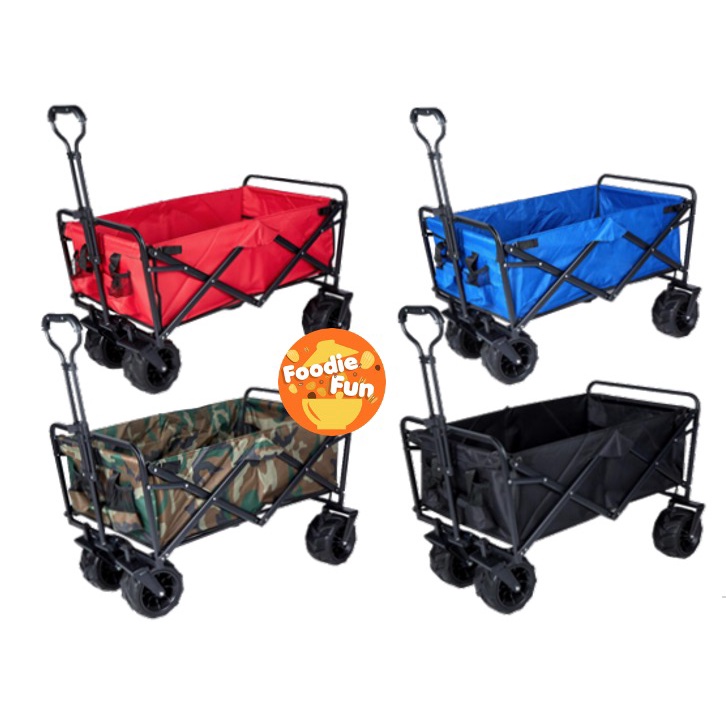 100L Outdoor utility folding wagon BIG WHEEL 7/8 inch wagon troli tool ...
