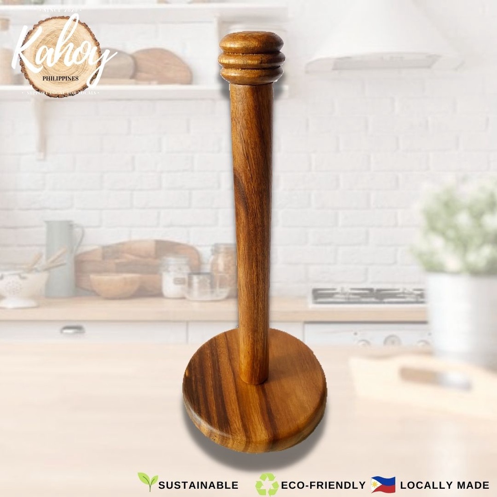 Acacia wooden kitchen tissue stand | Shopee Malaysia