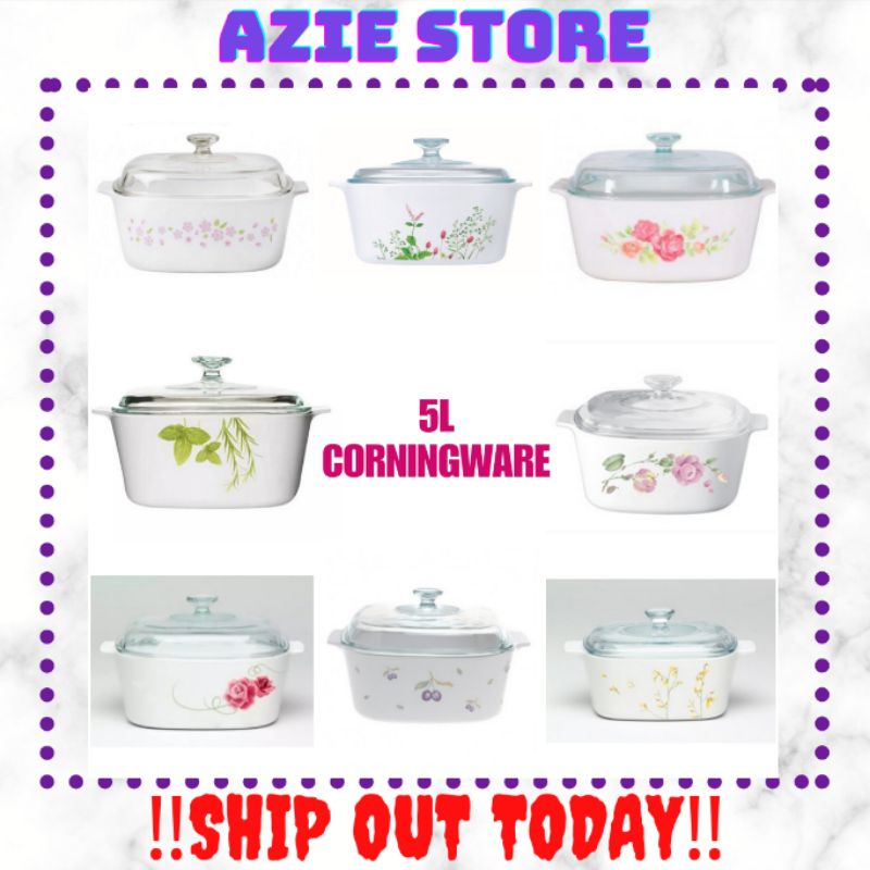 🔥ORIGINAL USA! 5 LITRE CORNINGWARE POT COOKWARE COVERED CASSEROLE SET ...
