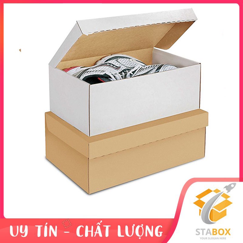 1 carton Shoe Box (Brown and White) | Shopee Malaysia