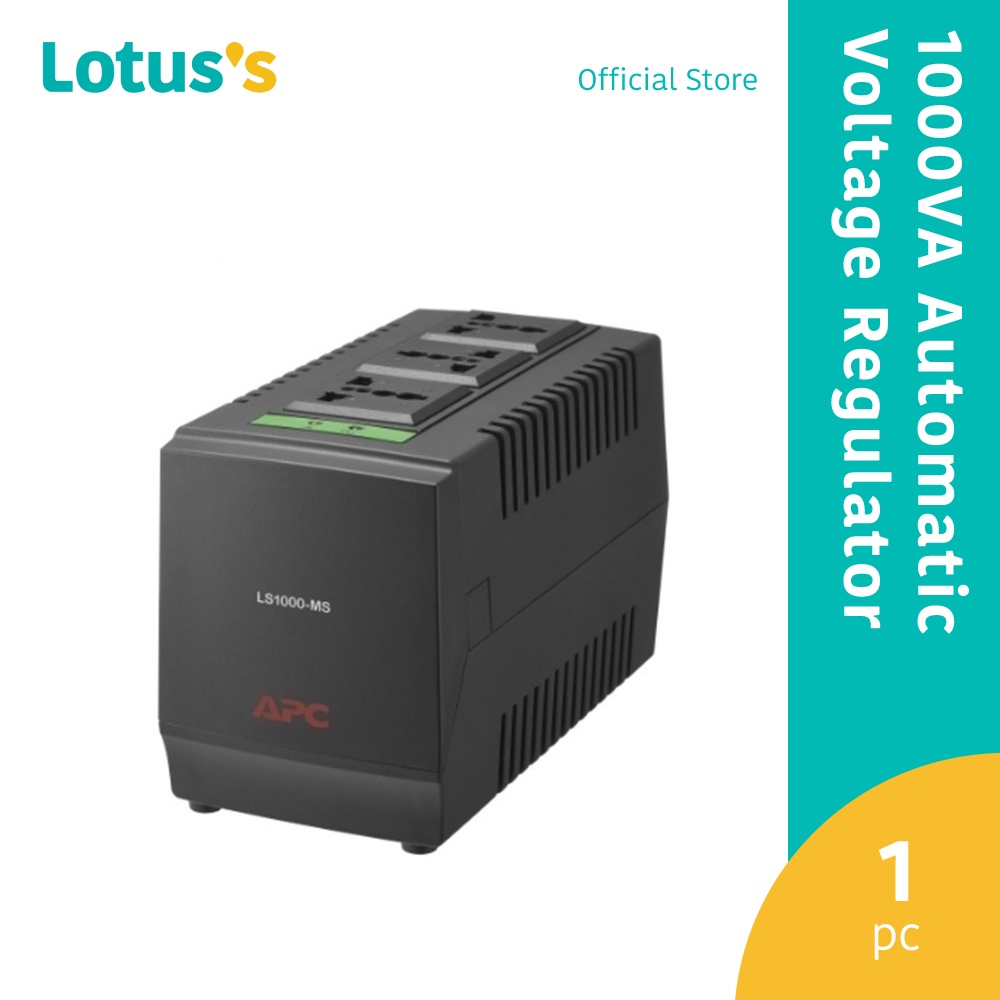 APC Line-R 1000VA Automatic Voltage Regulator, 3 Universal Outlets ...