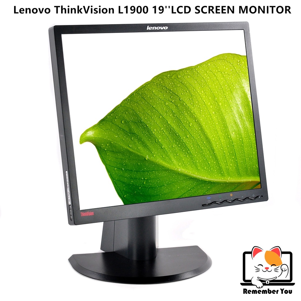 Lenovo ThinkVision L1900 19''LCD SCREEN MONITOR VGA DVI PORT (GRADE A ...