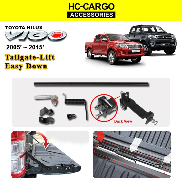 Toyota Hilux Vigo 2005 -2015 Easy Up only Rear Trunk Tailgate-Lift ...