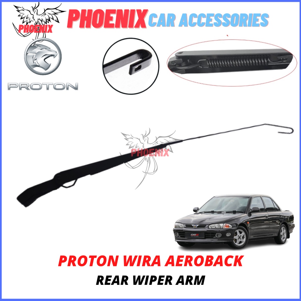 PROTON WIRA A/B AEROBACK REAR WIPER ARM SET (OEM) BESI WIPER BELAKANG ...