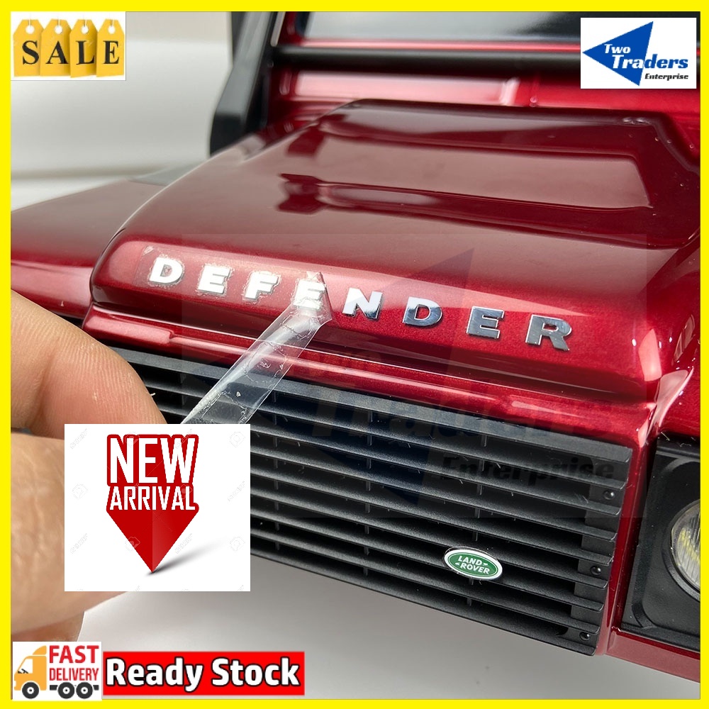 [TwoTraders] RC Metal sticker LAND ROVER - DEFENDER Logo Sticker Label ...