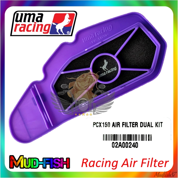 UMA RACING AIR FILTER DUAL KIT FOR HONDA PCX150 PCX | VARIO 150 ...