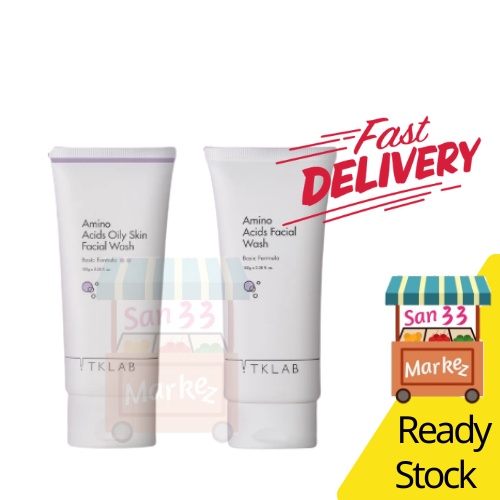 官方正品 New Expiry *Ready Stock* TKLAB Amino Acids Facial Wash Cleanser - Oily Skin / Mild 胺基酸潔顏霜 ...