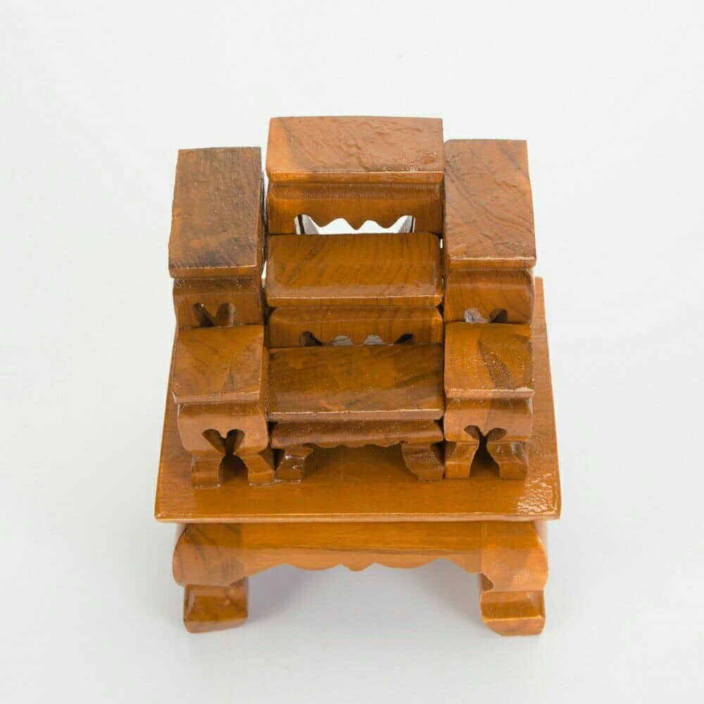 泰国神像（mini）迷你 实木 祭台桌 拜神桌 供神桌 神台Tokh Mhu Tempat Sembahyang Altar Table ...