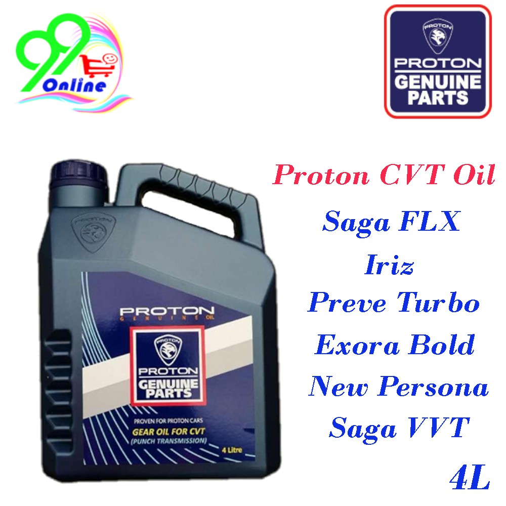 Genuine Proton CVT ATF Gear Oil for Proton Saga FLX, Iriz, Preve Turbo ...