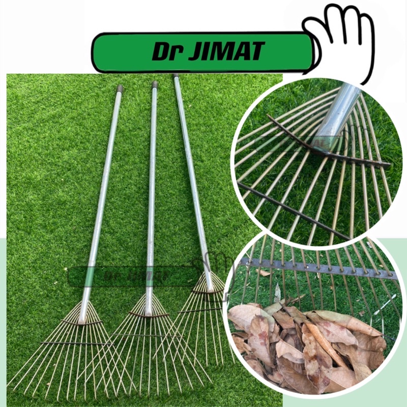(TCAKAR DAUN BESI RAKE BATANG BESI Cakar Rumput / Cakar Daun / Cakar ...