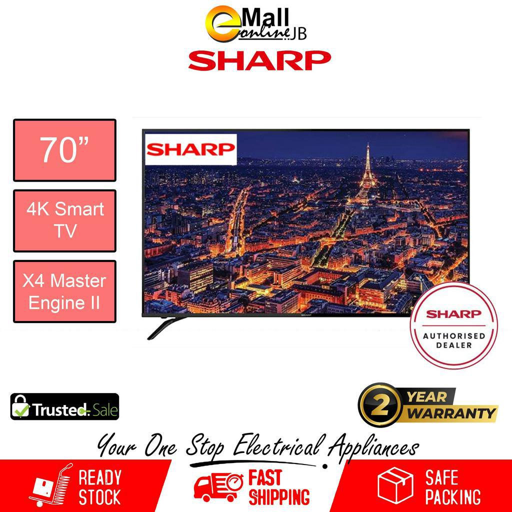 Sharp 70" 4K Smart TV 4TC70AH1X | Television | 4K UHD | Shopee Malaysia