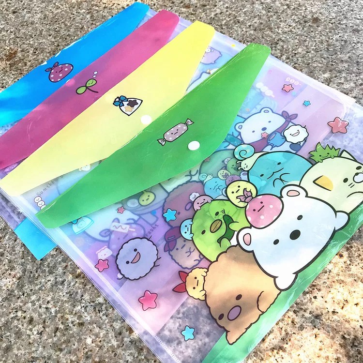 Cute Cartoon A4 File Folder Button File Folder MALAYSIA READY STOCK ...