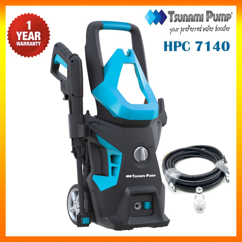 JAPAN TECH TSUNAMI HPC7140 1800W 140 BAR HIGH PRESSURE CLEANER WATER PUMP WATER JET WATERJET ...