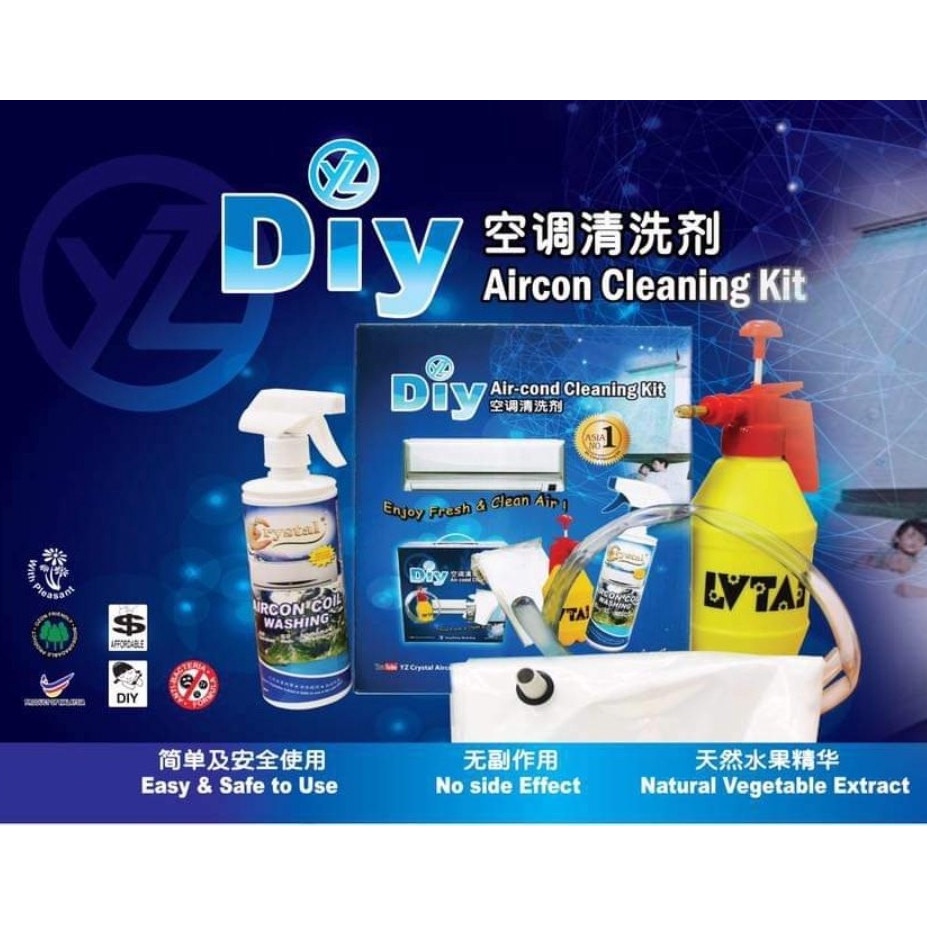 🔥 YZ Aircon Cleaning Kit 🔥 with 2L Water Pressure Hand Pump 🔥 | Shopee ...