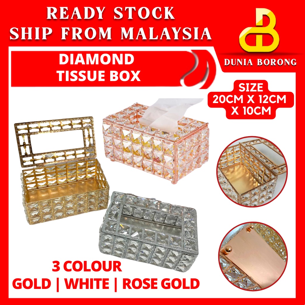 [READY STOCK] Diamond Tissue Box | Shopee Malaysia