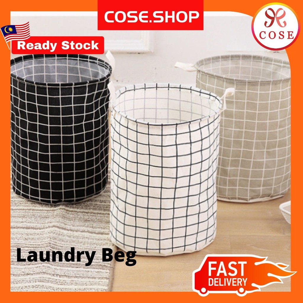 [COSE] Large Size Foldable Laundry Basket Laundry Bag Dirty Clothes ...