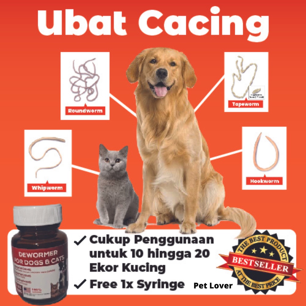 Ubat Cacing Kucing Anjing Kitten/Adult 50ML | Shopee Malaysia