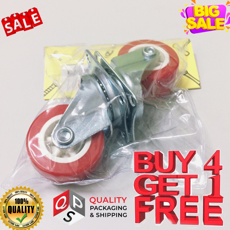 RODA, Castor wheel swivel Rubber Plastic / Roda getah plastik berputar ...