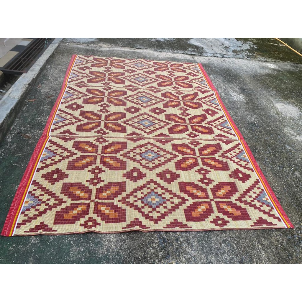 [TIKAR 3 LIPAT 9x6 KAKI CAP PIGEON] Tikar Berkelah Anyaman Plastik ...